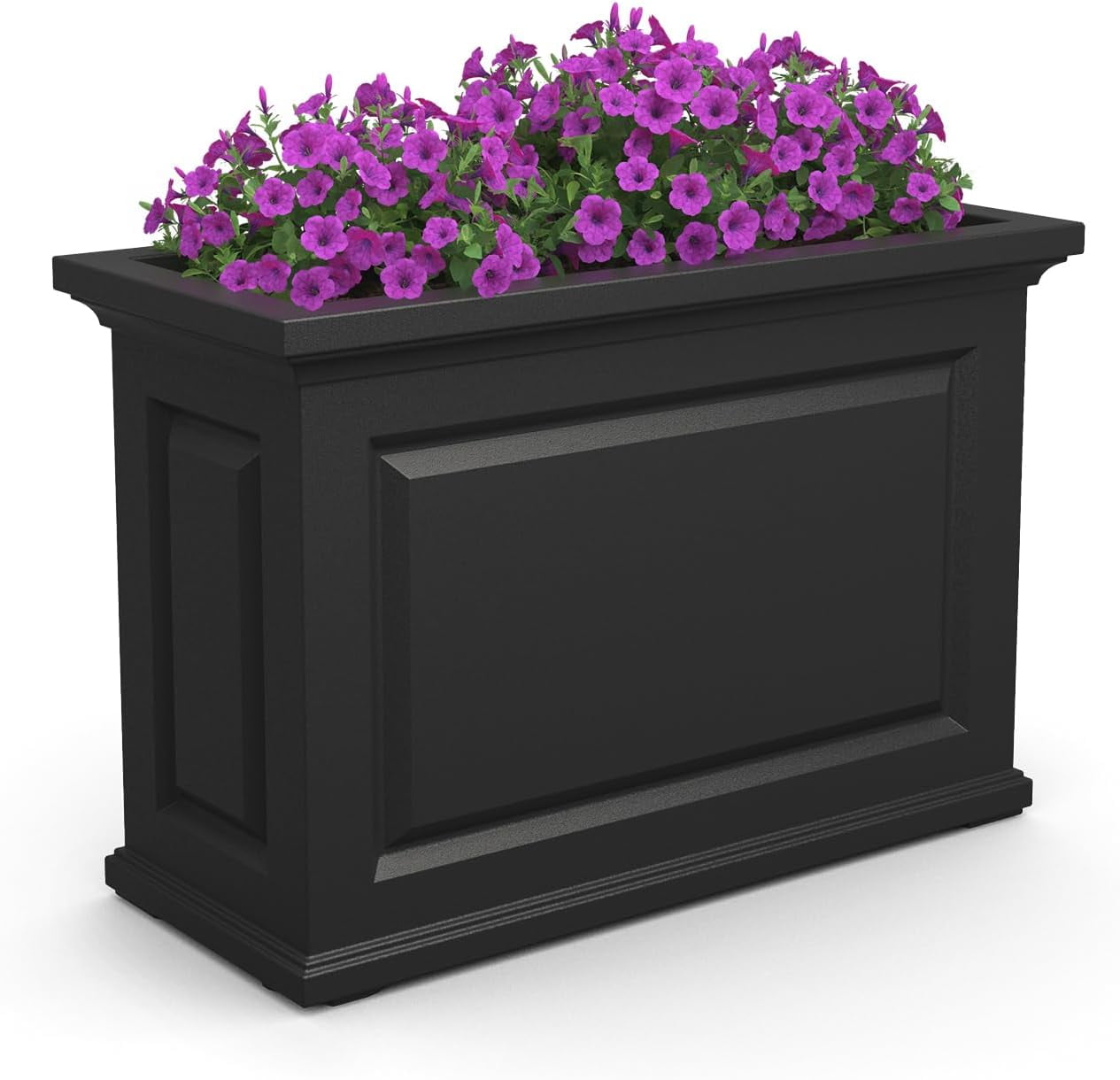 Mayne Inc. Nantucket Trough Planter - Black - 36in L x 16in W x24in H ...