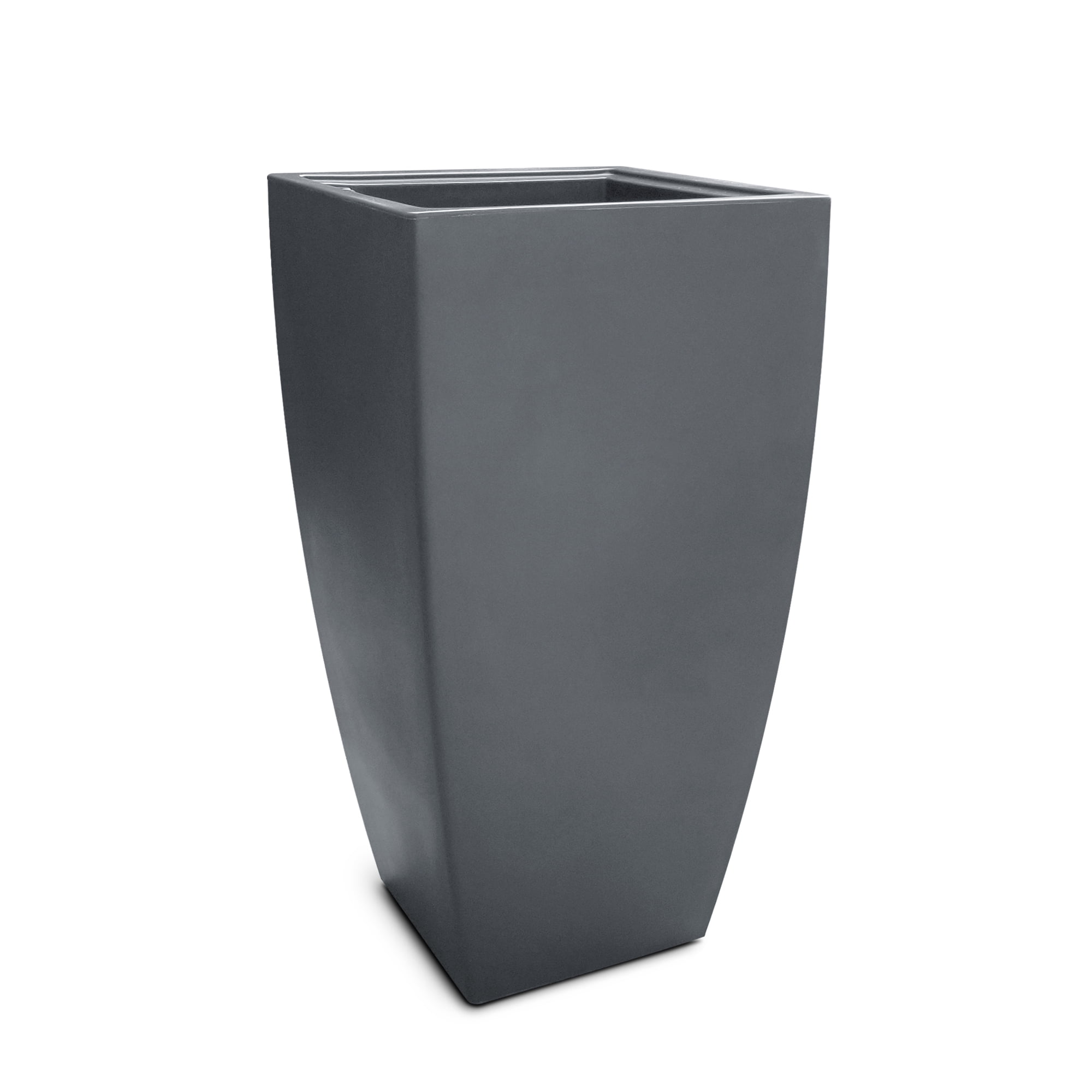 Mayne Kobi 17.5" x 17.5" x 32" Square Tall Graphite Grey Self-Watering ...