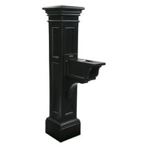 Mayne Liberty Weatherproof Traditional Plastic Mail Post in White ...