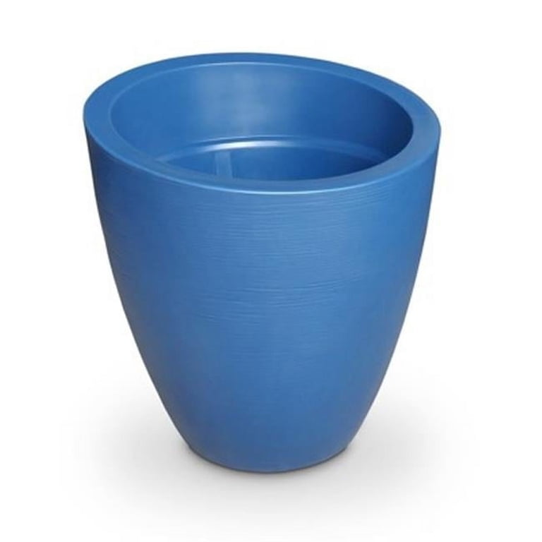 Modern Round Plastic Planter Crescent Garden Pleat Modern Round Pot