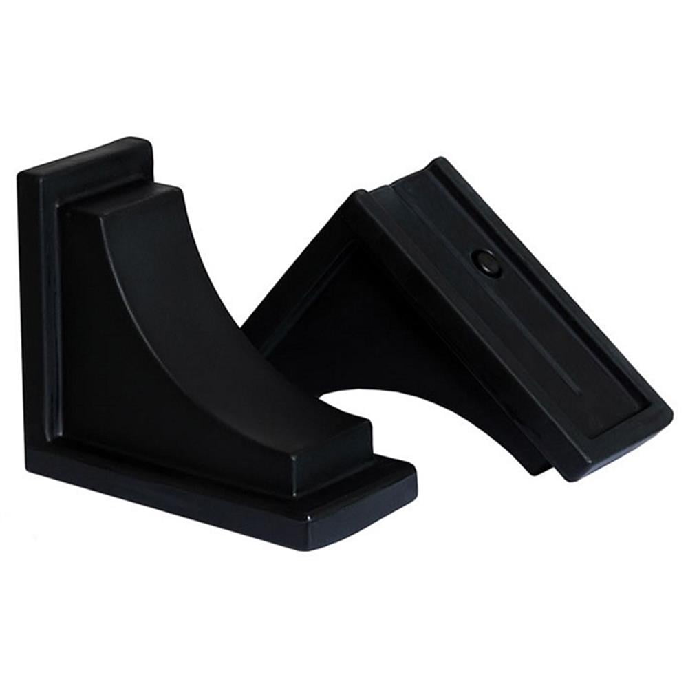 Mayne Nantucket Polyethylene Corbels Brackets 8"x4"x7" in Black - 2 ...
