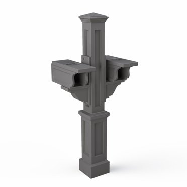 Gibraltar Mailboxes In-ground Anchor Post Kit, Wood and Steel, APK00000 ...