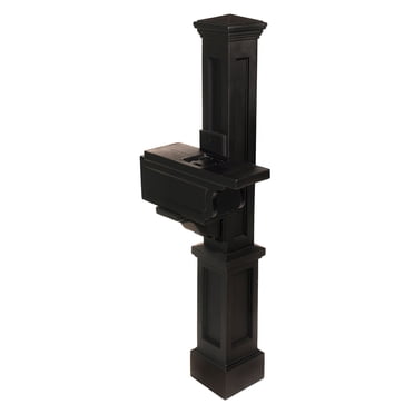 Mayne Manchester Polyethylene Mail Post - Black - Walmart.com