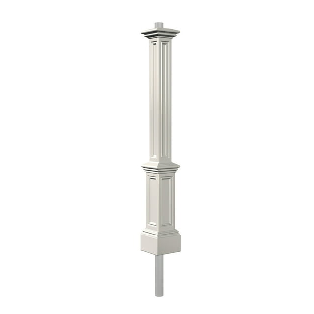 Mayne Signature Traditional Plastic Lamp Post with Mount in White ...