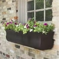 Mayne Valencia 48" x 10" x 10" Self-Watering Polyethylene Window Box - Espresso - Walmart.com