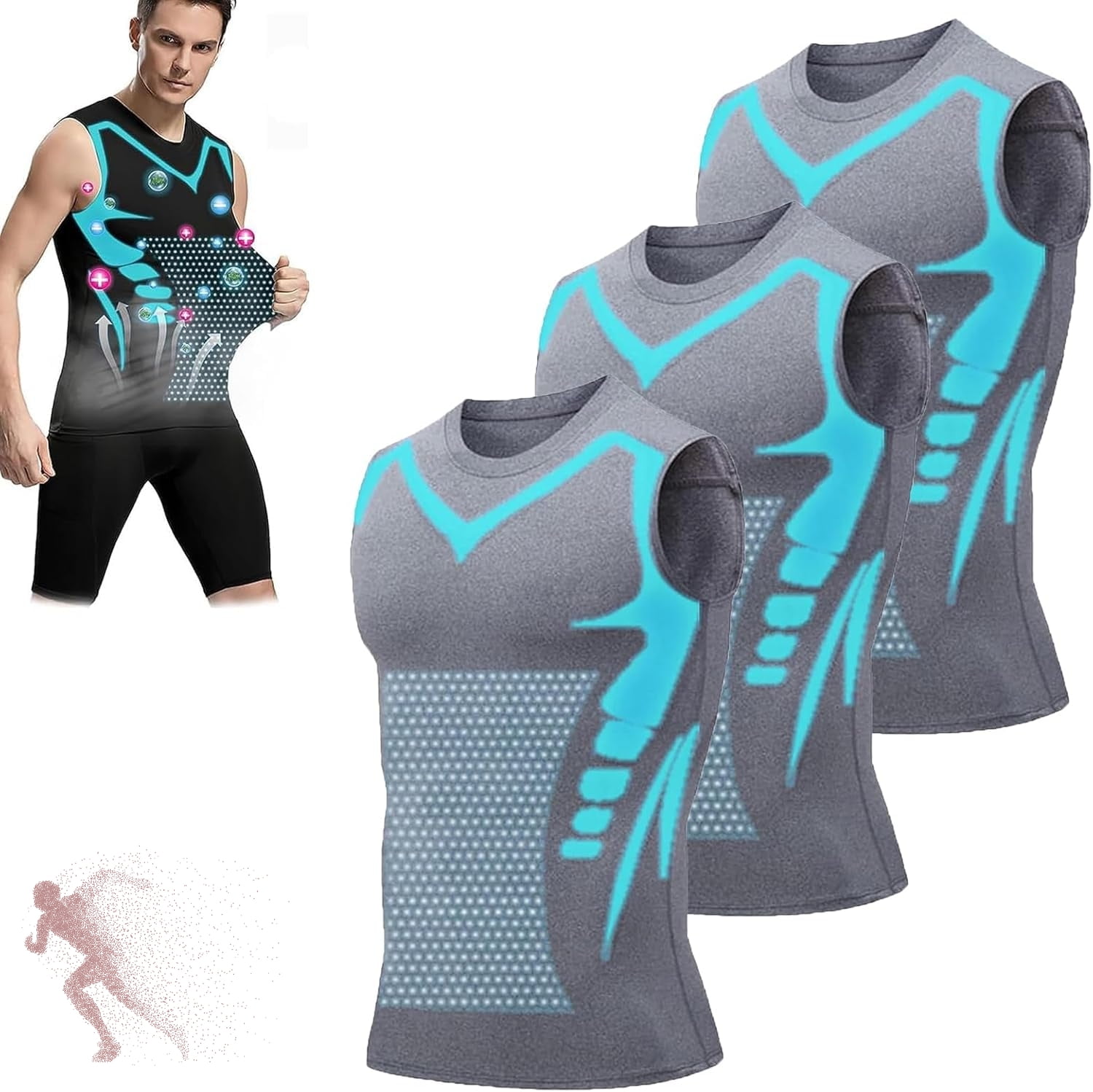 Maynox Vitaboost Compression Shirt, New Version Ionic Shaping ...