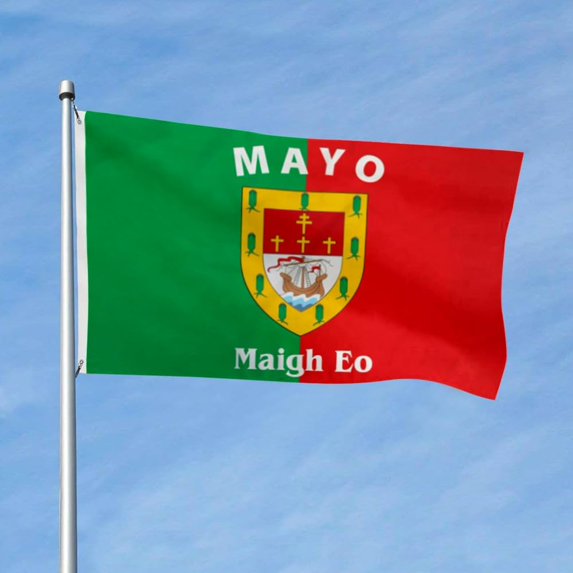 Mayo Ireland County Flag 3x5ft Vivid Color Double Stitched with 2 Brass ...