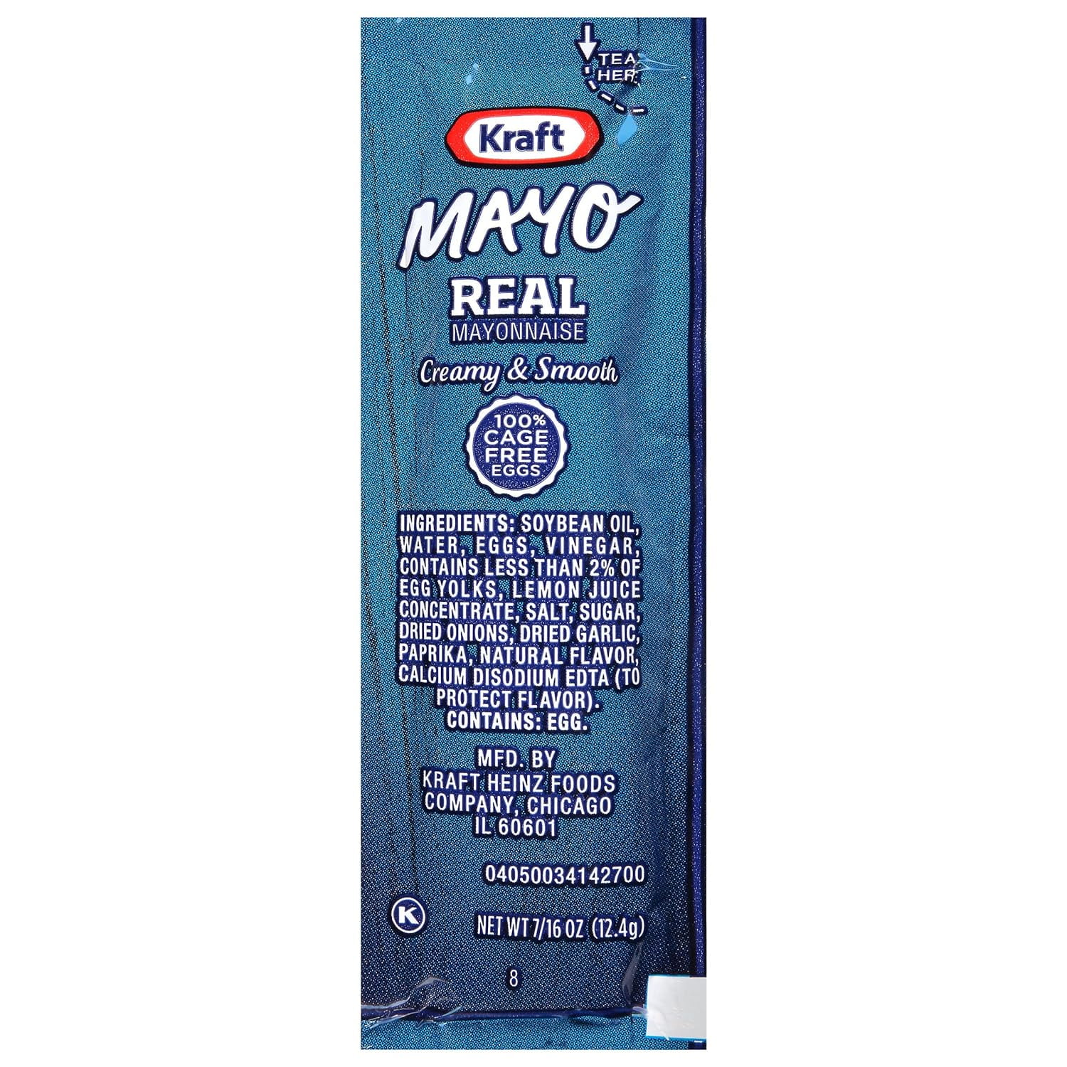 Mayo Real Mayonnaise Single Serve Packet (0.16 oz Packets, Pack Of 500 ...