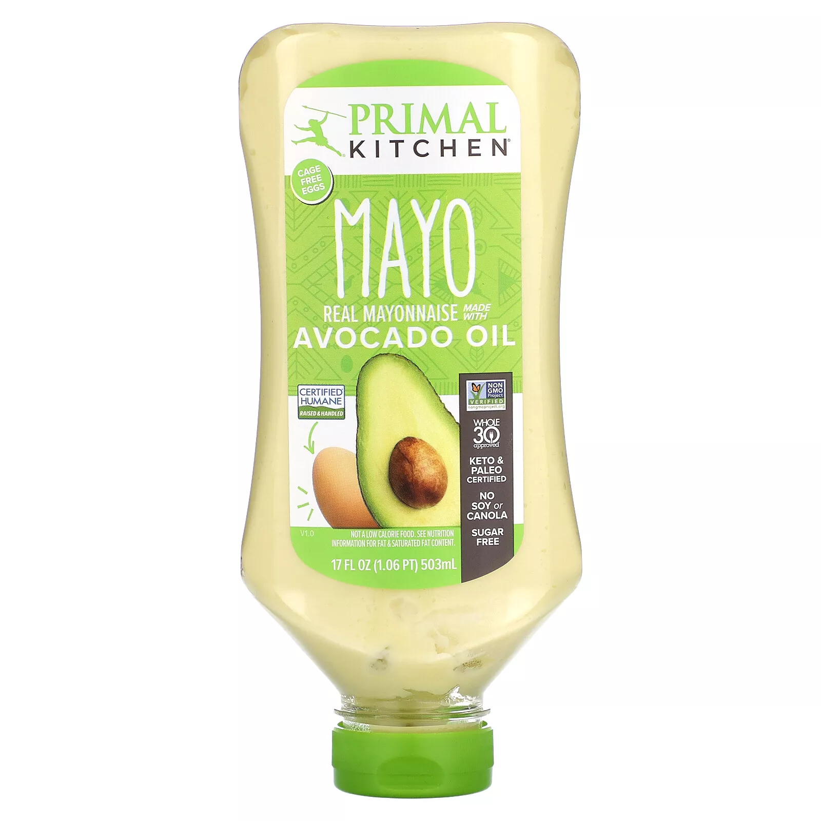 Mayo with Avocado Oil, 17 fl oz (503 ml) – Creamy & Smooth, Made with ...