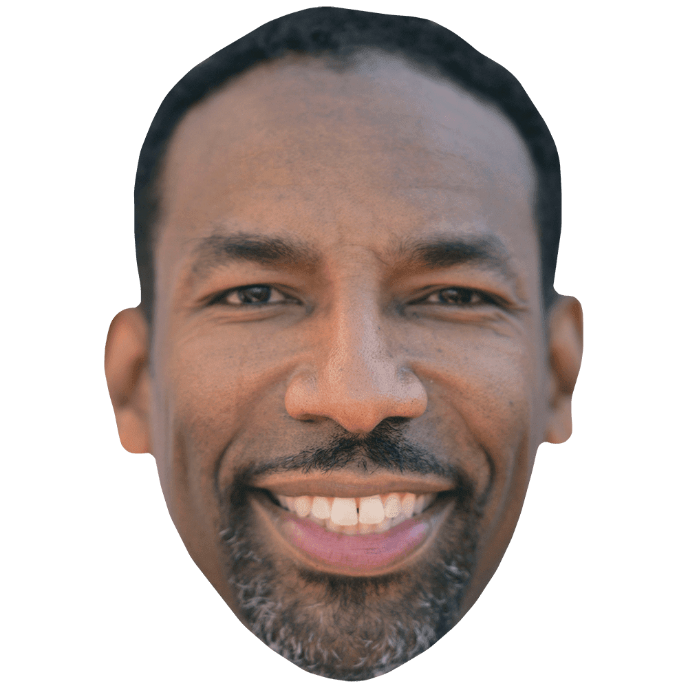 Mayor Andre Dickens (Smile) Big Head. Larger than life mask. - Walmart.com