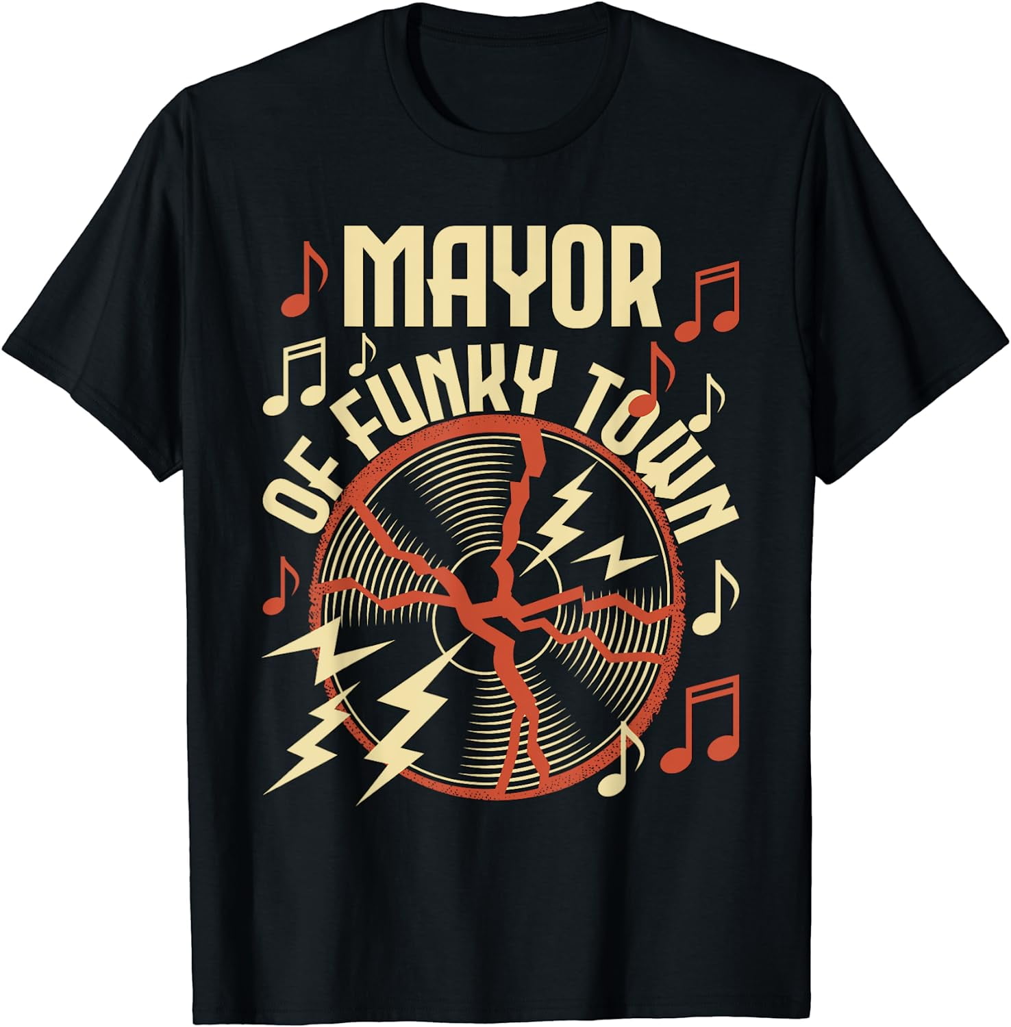 Mayor Of Funky Town - 1970s Funky Party 70s Groove T-Shirt - Walmart.com