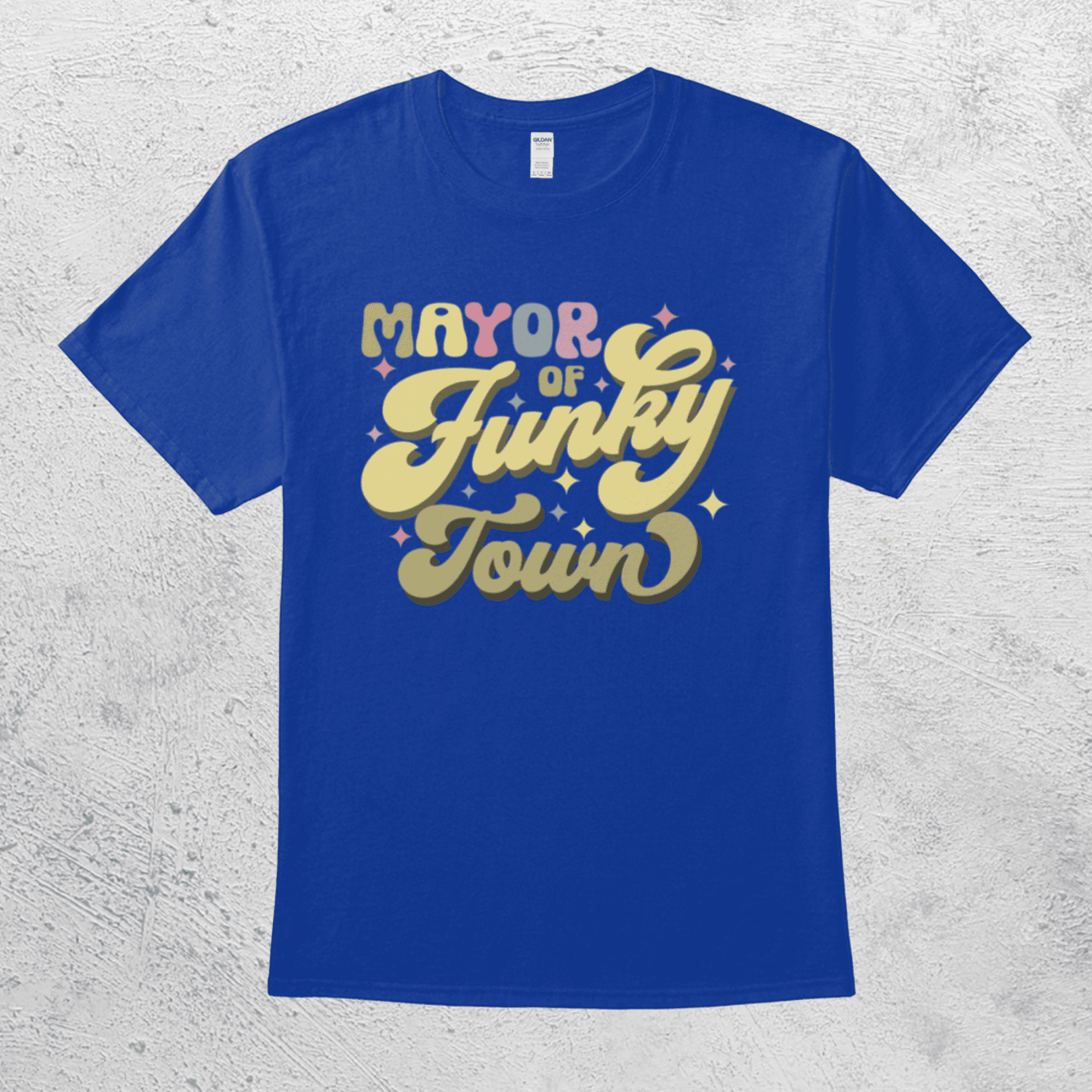 Mayor Of Funky Town Retro Vintage Music Lover Shirt - Walmart.com