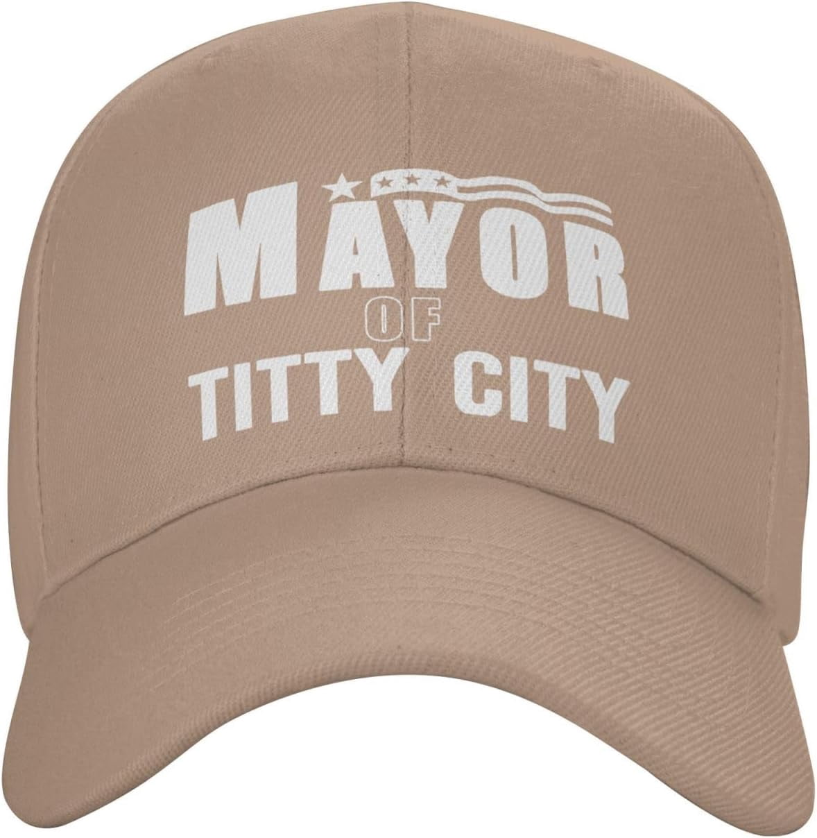 Mayor of Titty City Hat Curved Brim Baseball Cap Adjustable Golf Style ...