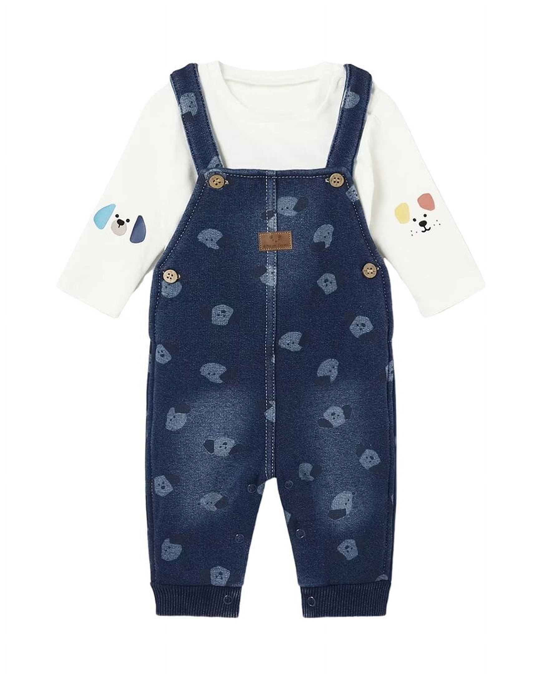 Mayoral Denim Bear Overalls Outfit, 18M - Walmart.com