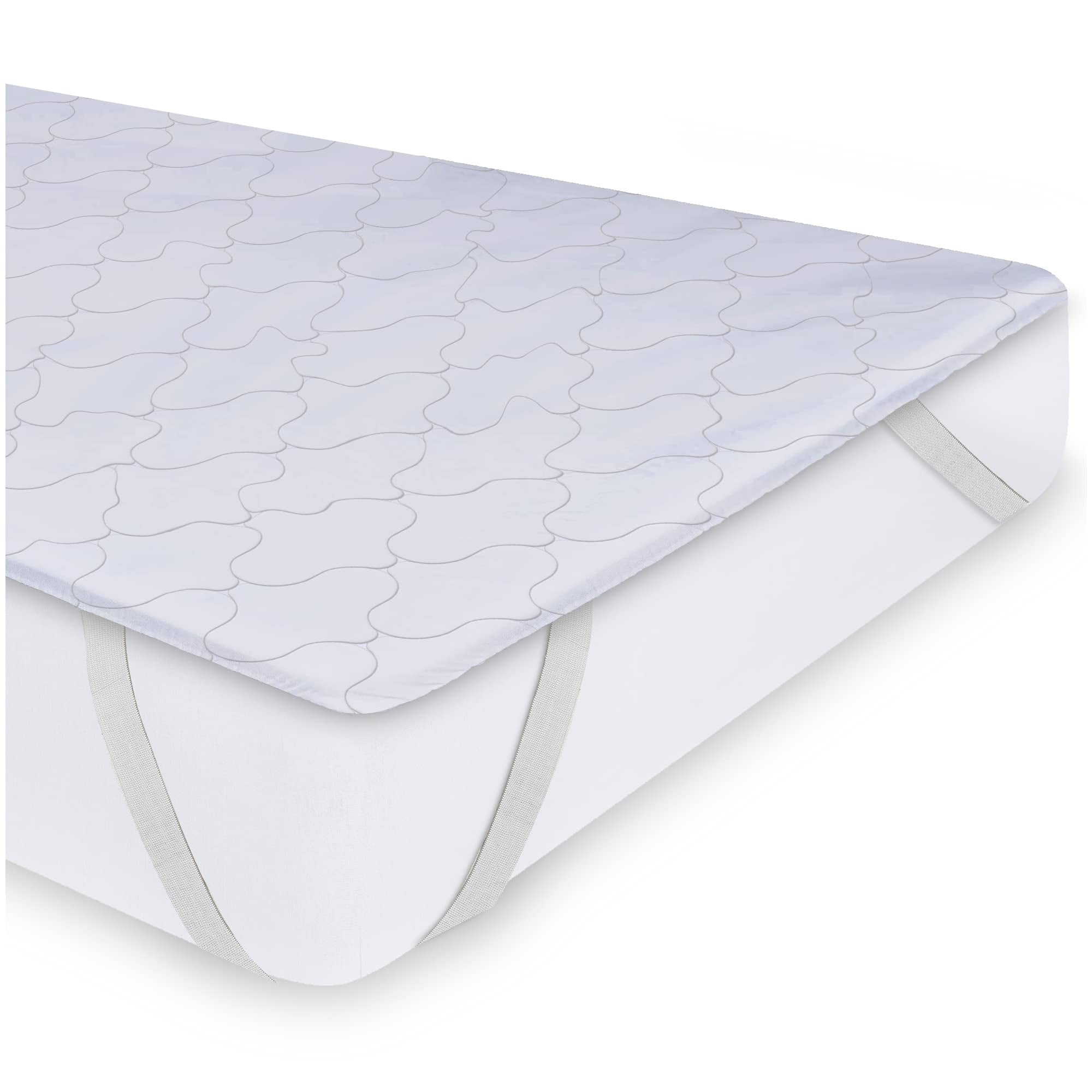 Maypes Quilted Mattress Pad Cover 30 x 75 in. Small Single Luxury ...