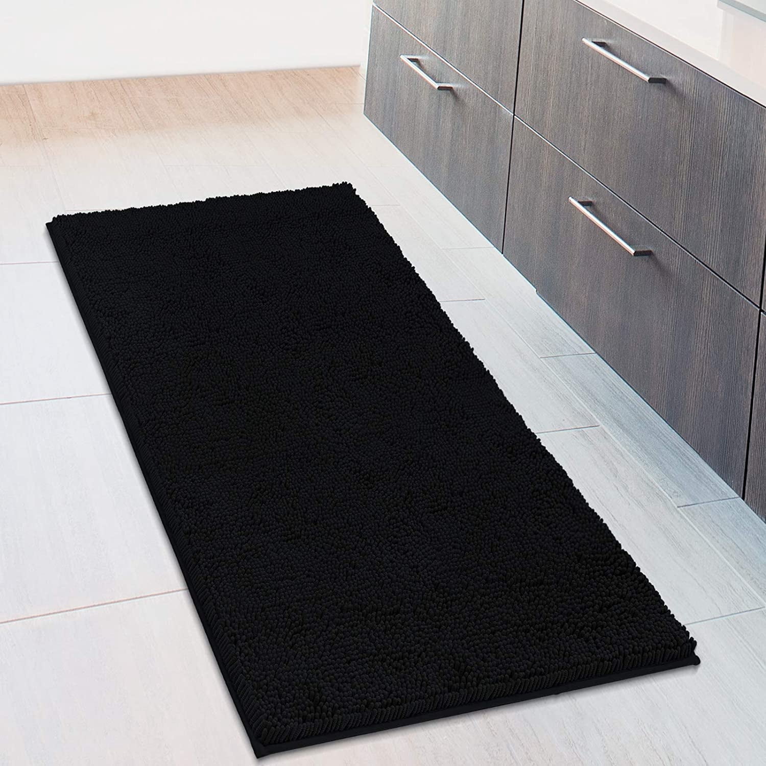 Mayshine Luxury Bathroom Mats, Super Absorbent Plush Chenille Bathmat ...