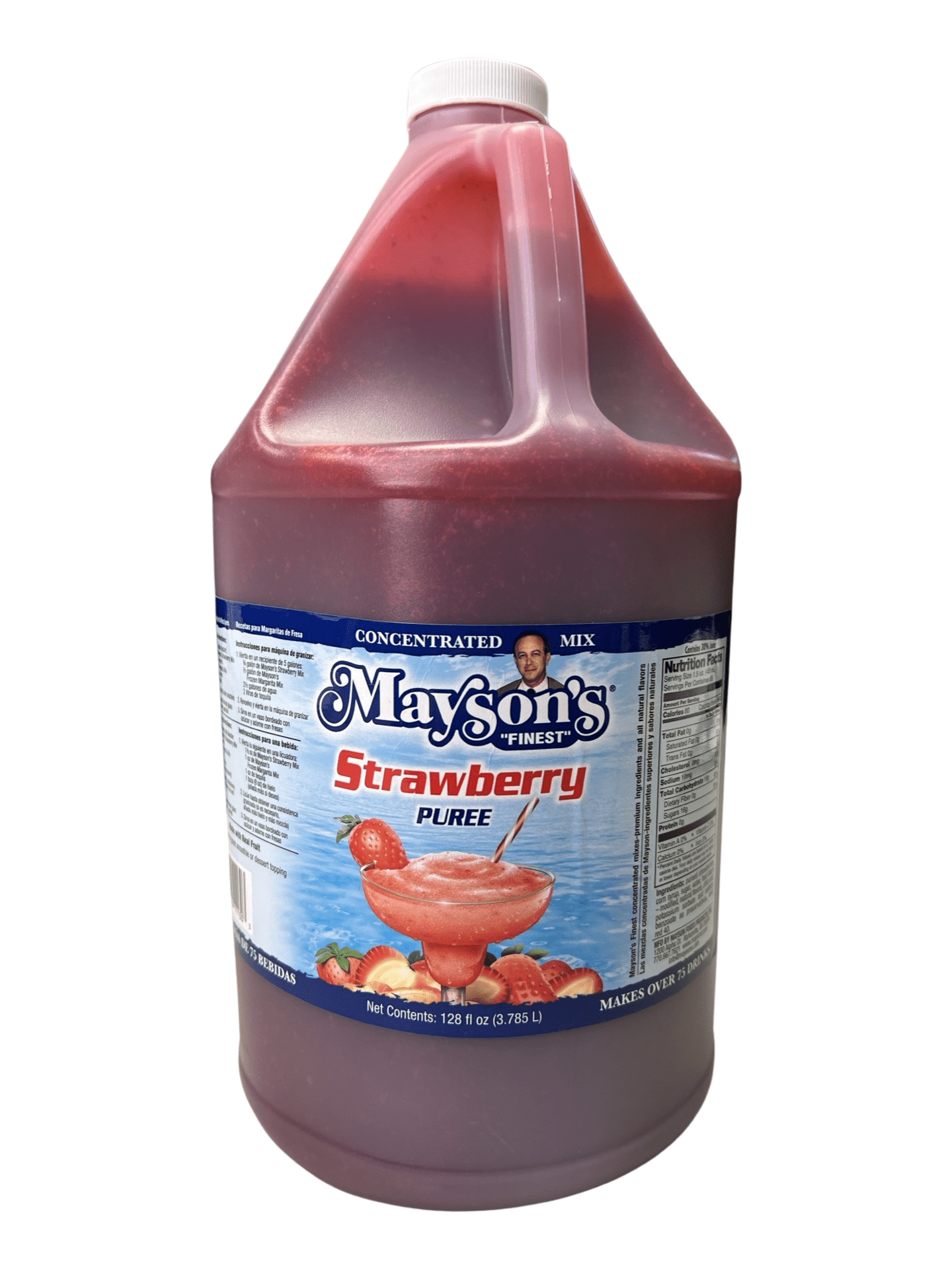 Mayson's - Strawberry Puree (Restaurant Style) 1 Gallon, makes 75 ...