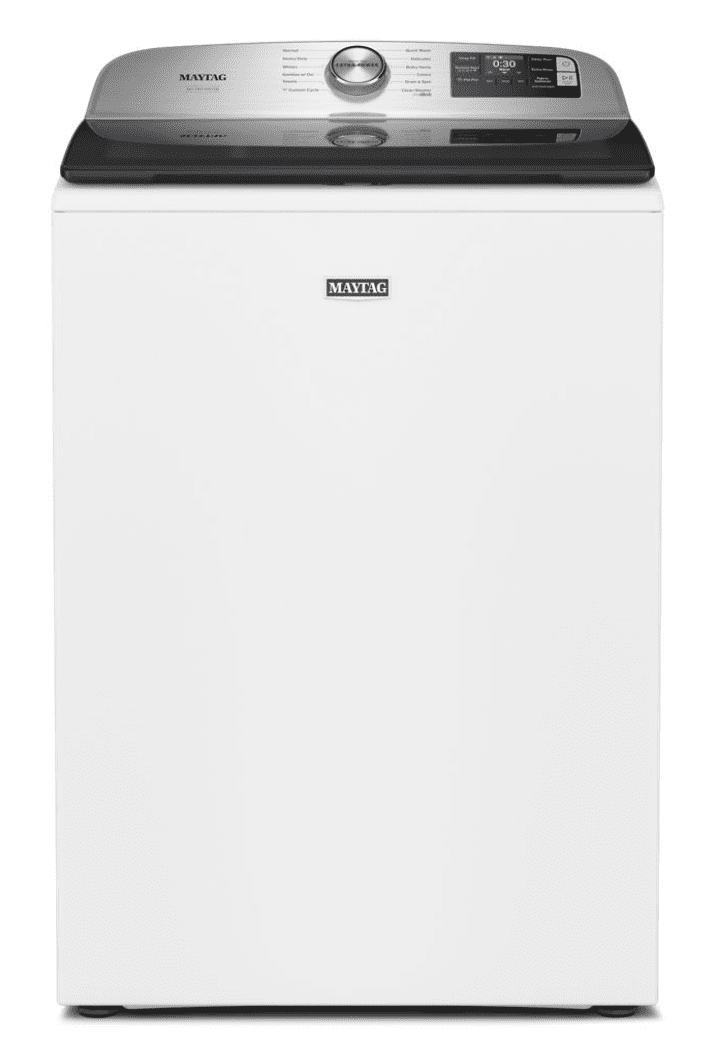 Maytag MTW7205RW 5.2 Cu. Ft. Top Load Agitator Washer, Pet Pro, White ...