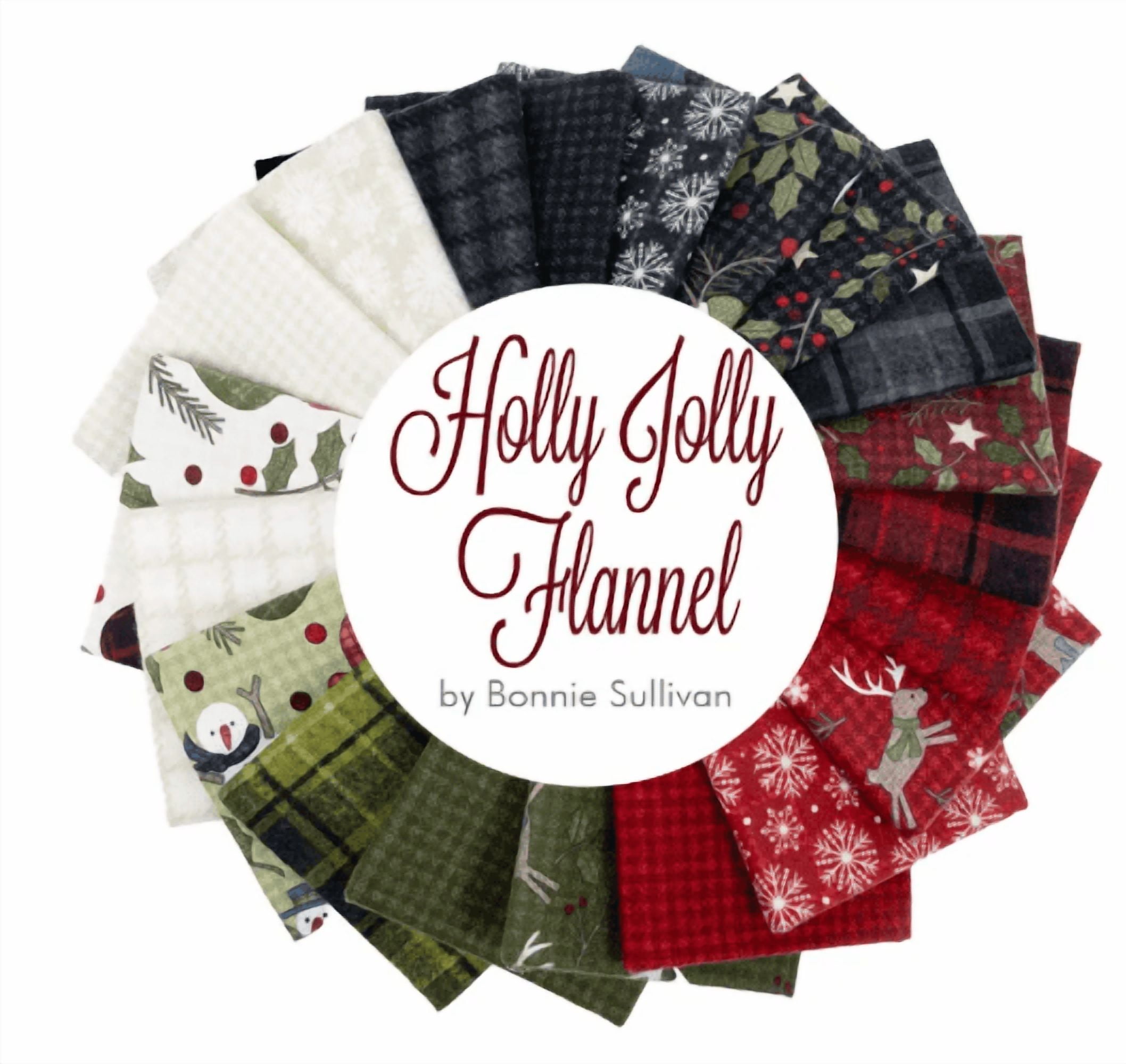 Maywood Studio - Holly Jolly Flannel Fat Quarter Bundle by Bonnie ...