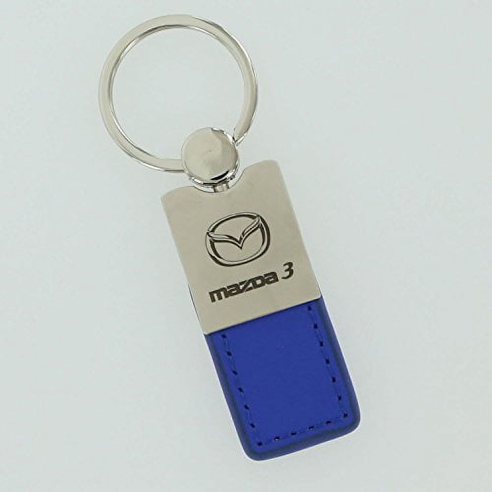 Mazda 3 Keychain & Keyring - Duo Premium Blue Leather - Walmart.com