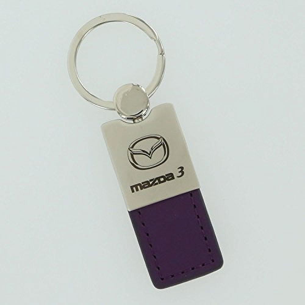 Mazda 3 Keychain & Keyring - Duo Premium Purple Leather - Walmart.com