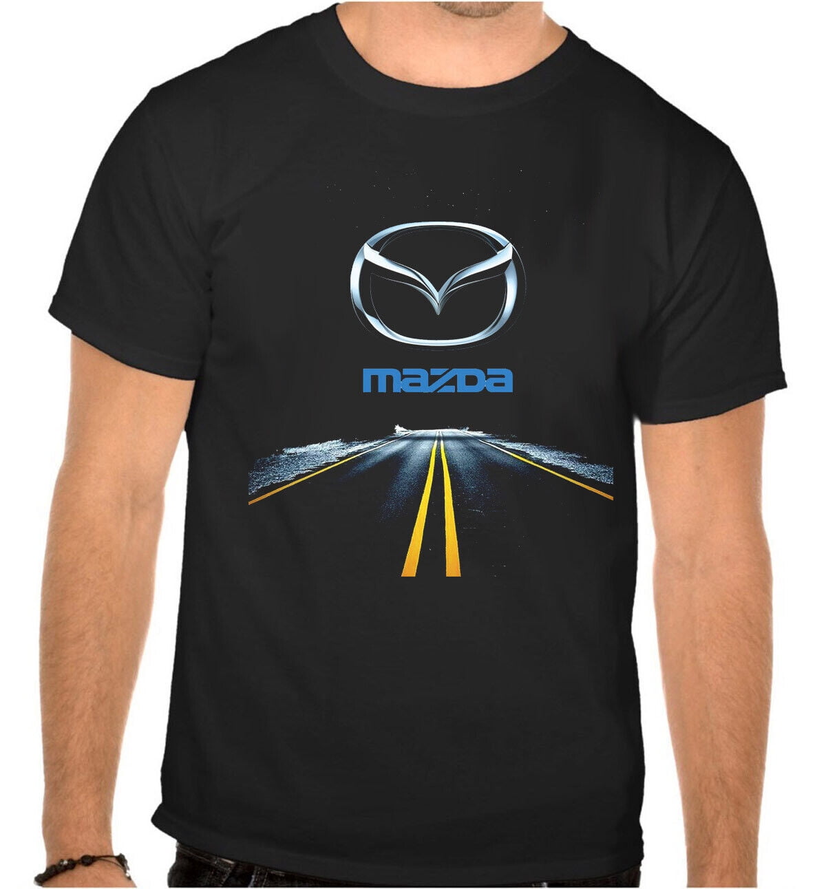 Mazda Autobahn Auto Logo SCHWARZE T-Shirt - 1131 - Walmart.com