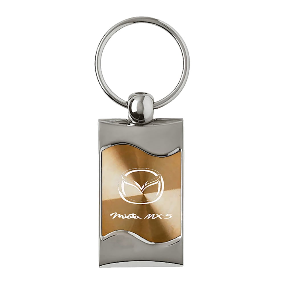 Mazda Miata Keychain & Keyring - Gold Wave - Walmart.com