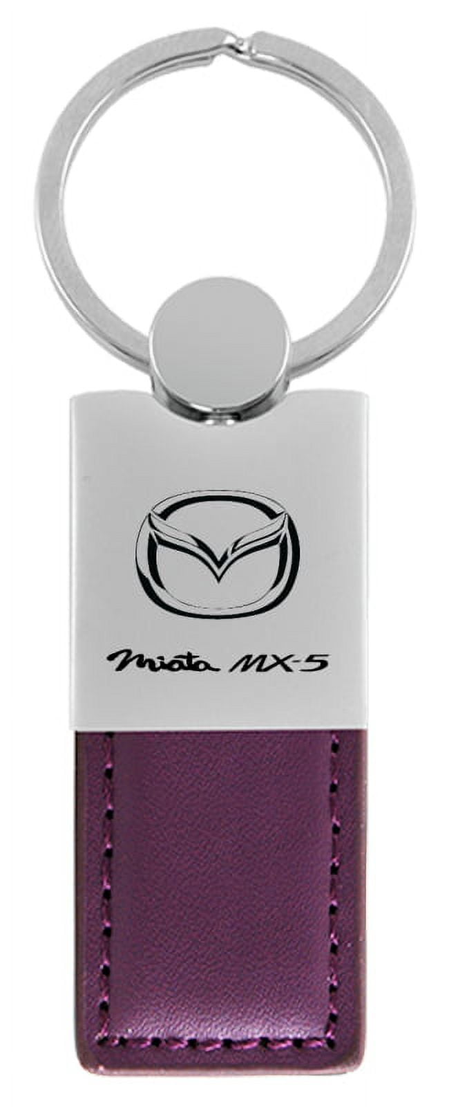 Mazda Miata MX-5 Duo Rectangular Leather Key Chain (Purple) - Walmart.com