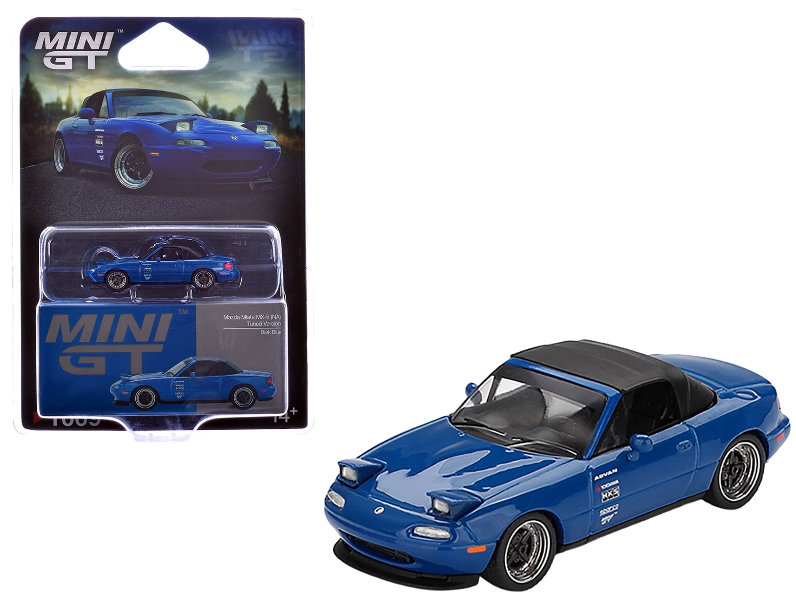 Mazda Miata MX-5 (NA) Tuned Version RHD Dark Blue with Black Soft Top ...