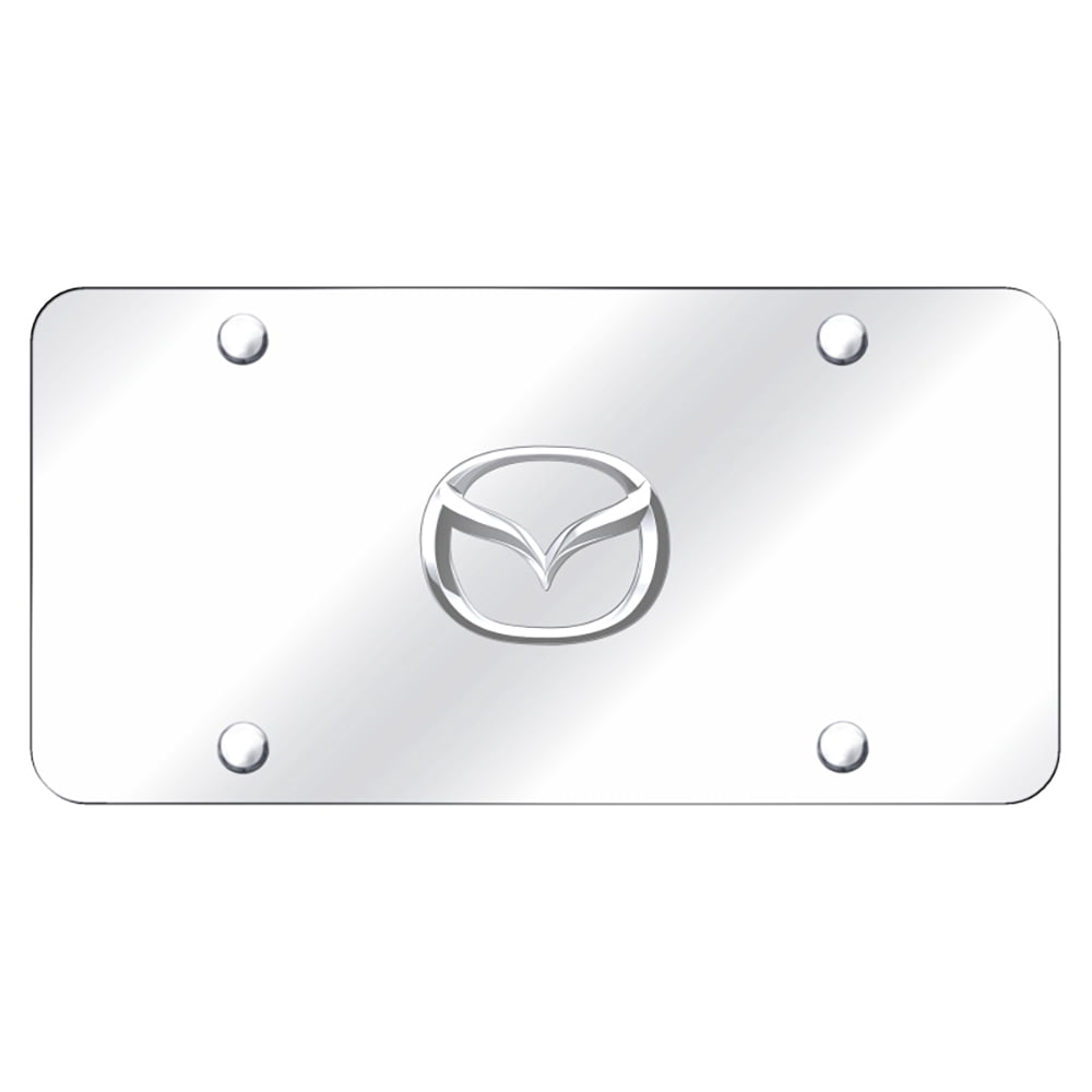 Mazda New-Logo Chrome on Chrome Plate - Walmart.com