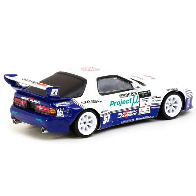 Mazda RX-7 FC3S RHD (Right Hand Drive) #51 White and Blue with Graphics ...