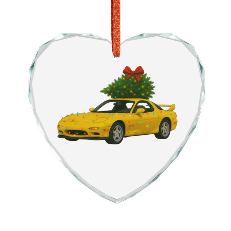 Mazda RX-7 FD Car Christmas Crystal Christmas Ornament - Car Guy Gift ...