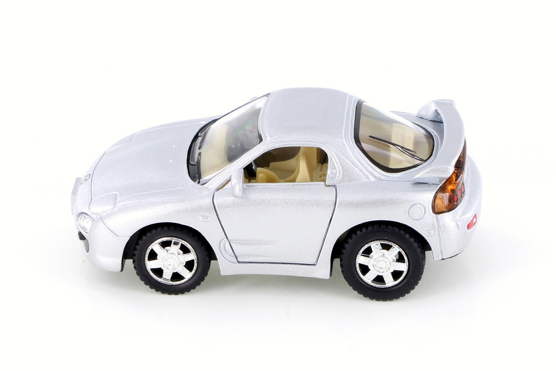 Mazda RX-7, Silver - Kinsmart 4018D - 4" Scale Diecast Model Car ...