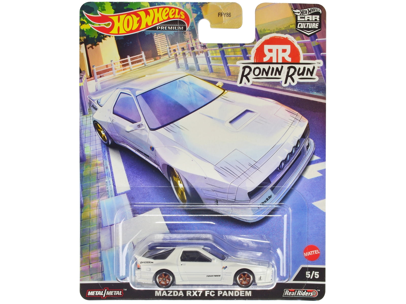 Mazda RX7 FC Pandem White Metallic "Ronin Run" Series Diecast Model Car ...