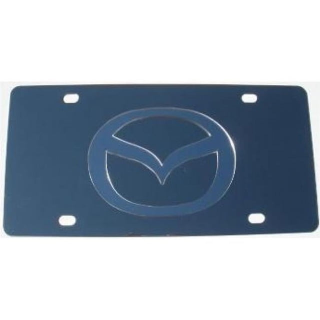 Mazda Stainless Steel License Plate - Walmart Business Supplies