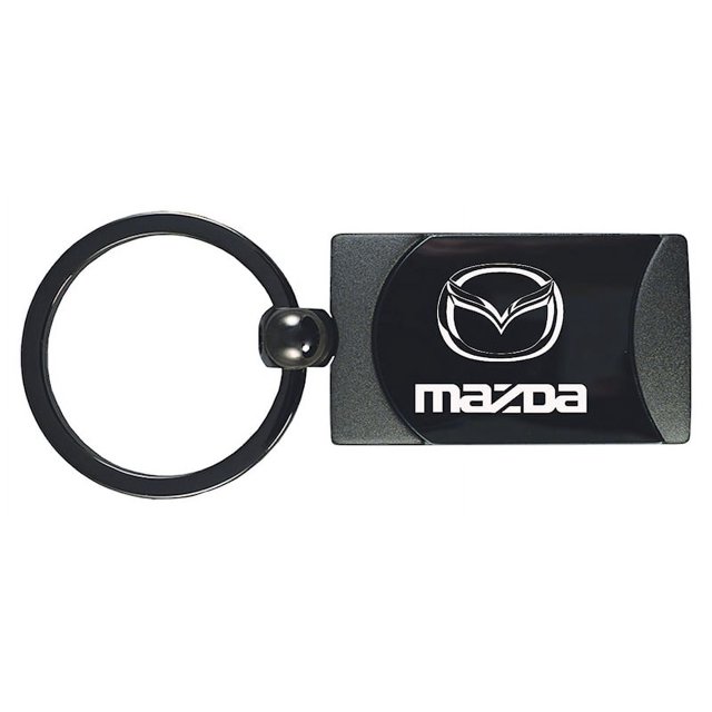 Mazda Two-Tone Rectangular Key Chain (Gun Metal) - Walmart Business ...