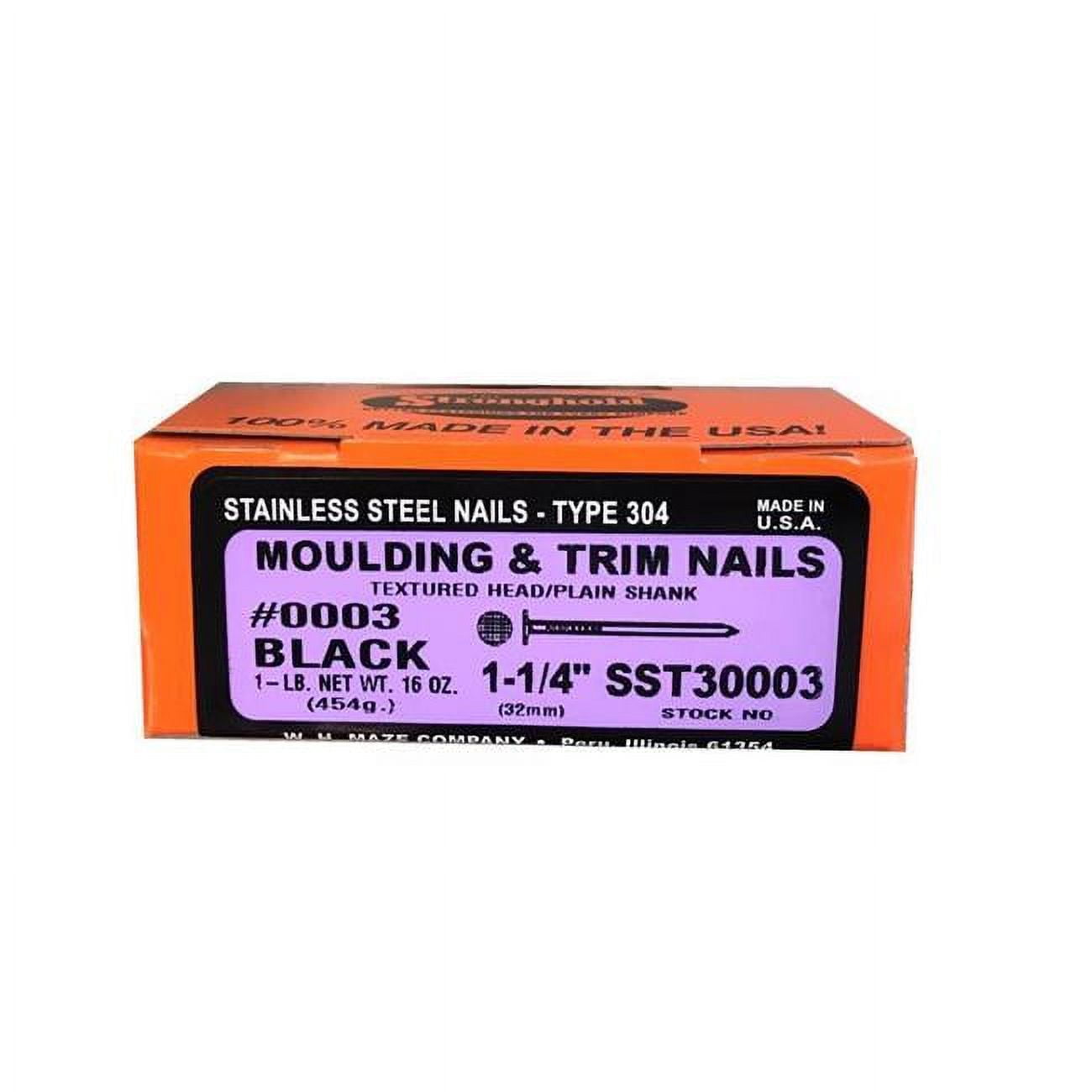 Maze 5037766 1.25 in. 1 lbs 3D Trim Stainless Steel Nail Flat Head ...