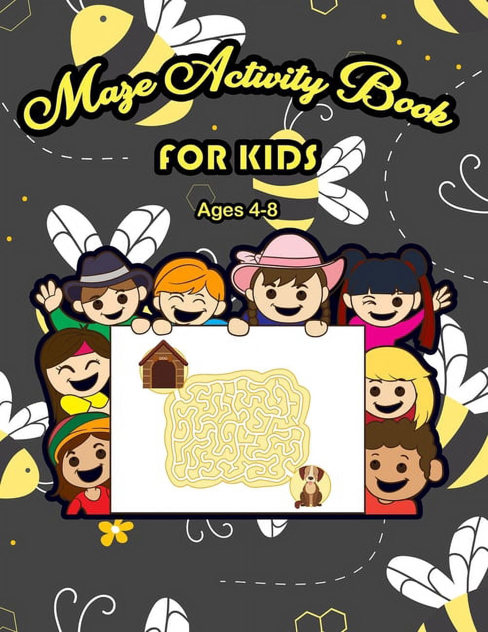 Maze Activity Book for Kids Ages 4-8: Maze Activity Book - 4-6, 6-8 ...