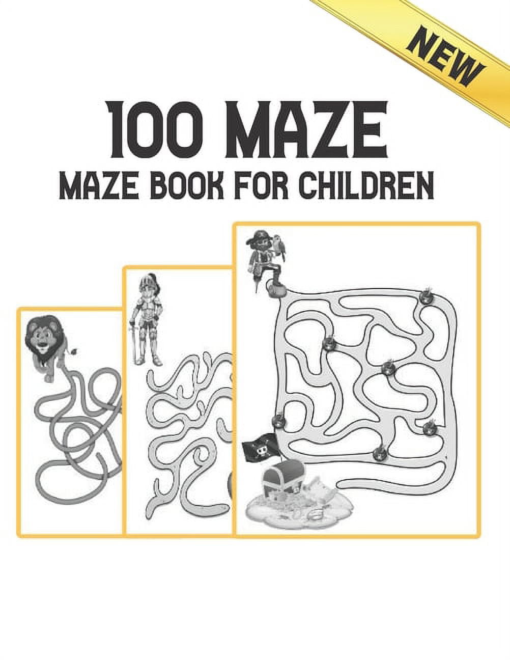 Maze Book for Children 100 Maze: Maze Puzzles Activity Book For Kids ...