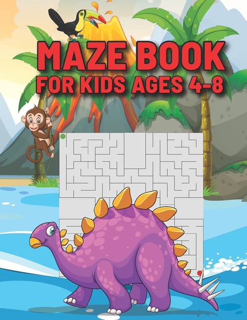 Maze Book For Kids Ages 4-8: The Ultimate Dinosaur Mazes Book For Kids ...