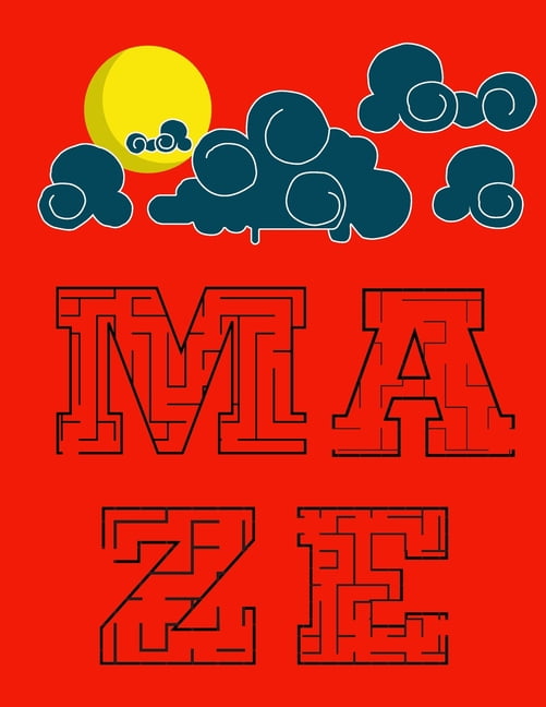 Maze : Fun with Challenging Maze, 8.5x11" 56 Activity Workbook, Easy ...