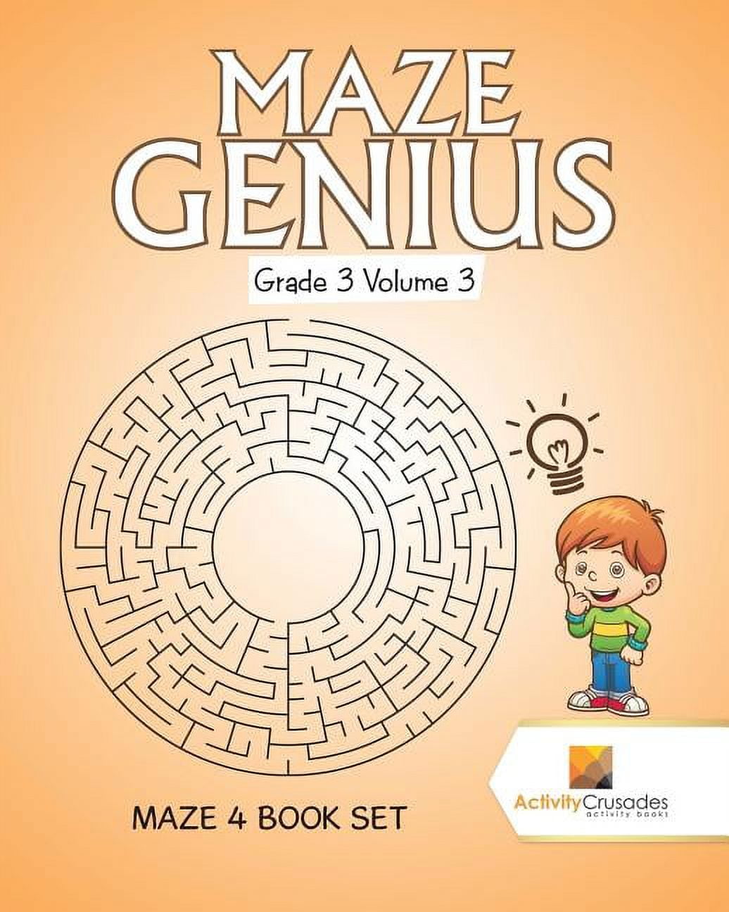 Maze Genius Grade 3 Volume 3: Maze 4 Book Set, (Paperback) - Walmart.com