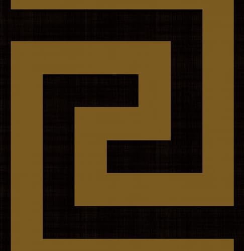 Maze Geo Peel and Stick Wallpaper (Ebony & Gold) - Walmart.com
