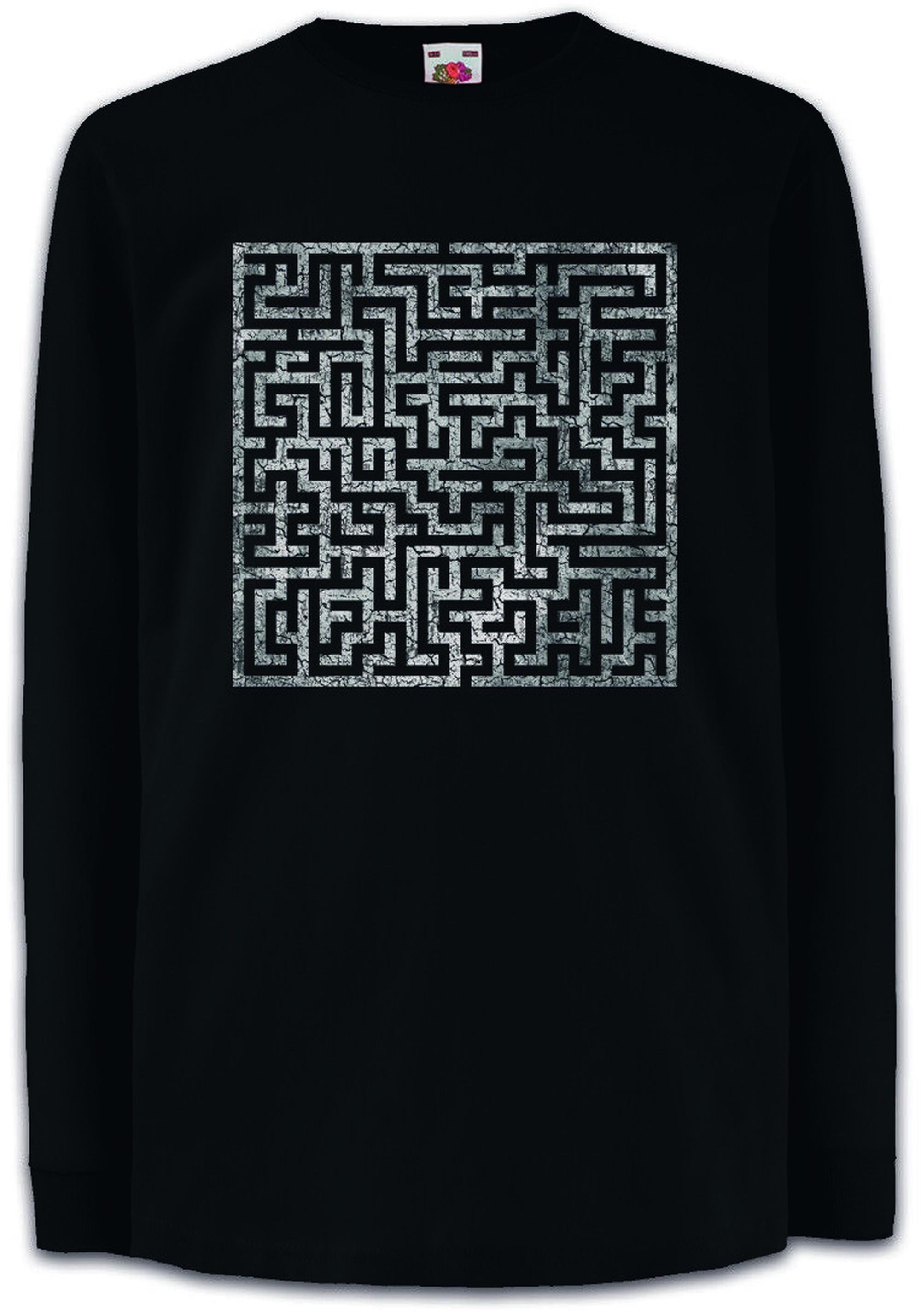 Maze IV Long Sleeve T-Shirt Labyrinth Mystic Hypnosis Spiral - Walmart.com
