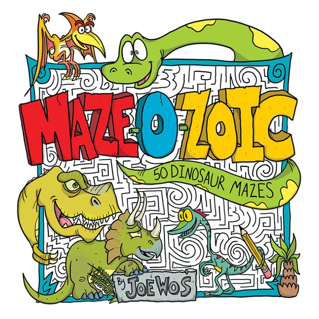 Maze-O-Zoic: 50 Dinosaur Mazes - Walmart.com