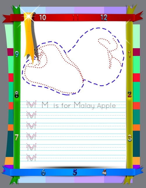 ABC Handwriting Practice Books for Kids: Dash line for learning book ...