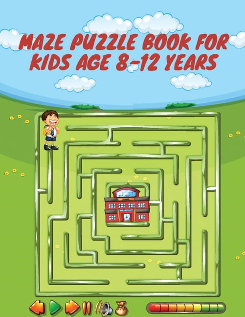 Maze Puzzle Book For Kids Age 8-12 Years: । An Amazing Maze Activity ...