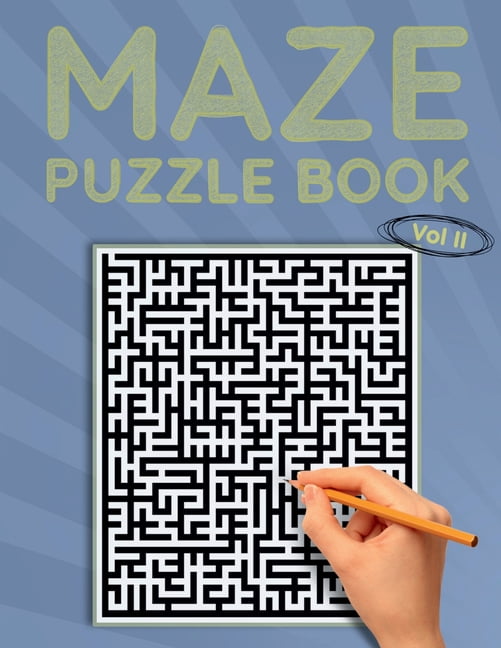 Maze Puzzle Book, Vol II: Classic Simple Mazes, 80 Medium Difficulty ...