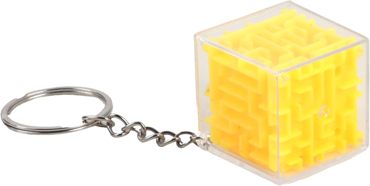 Maze Puzzle Box - Keychain for Kids and Teens (Yellow) - Walmart.com