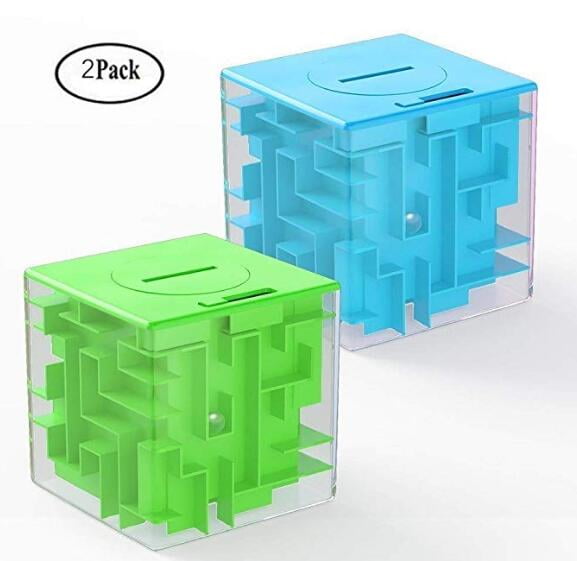 Maze Puzzle Money Box, Maze Puzzle Box, Money Box Puzzle for Kids ...
